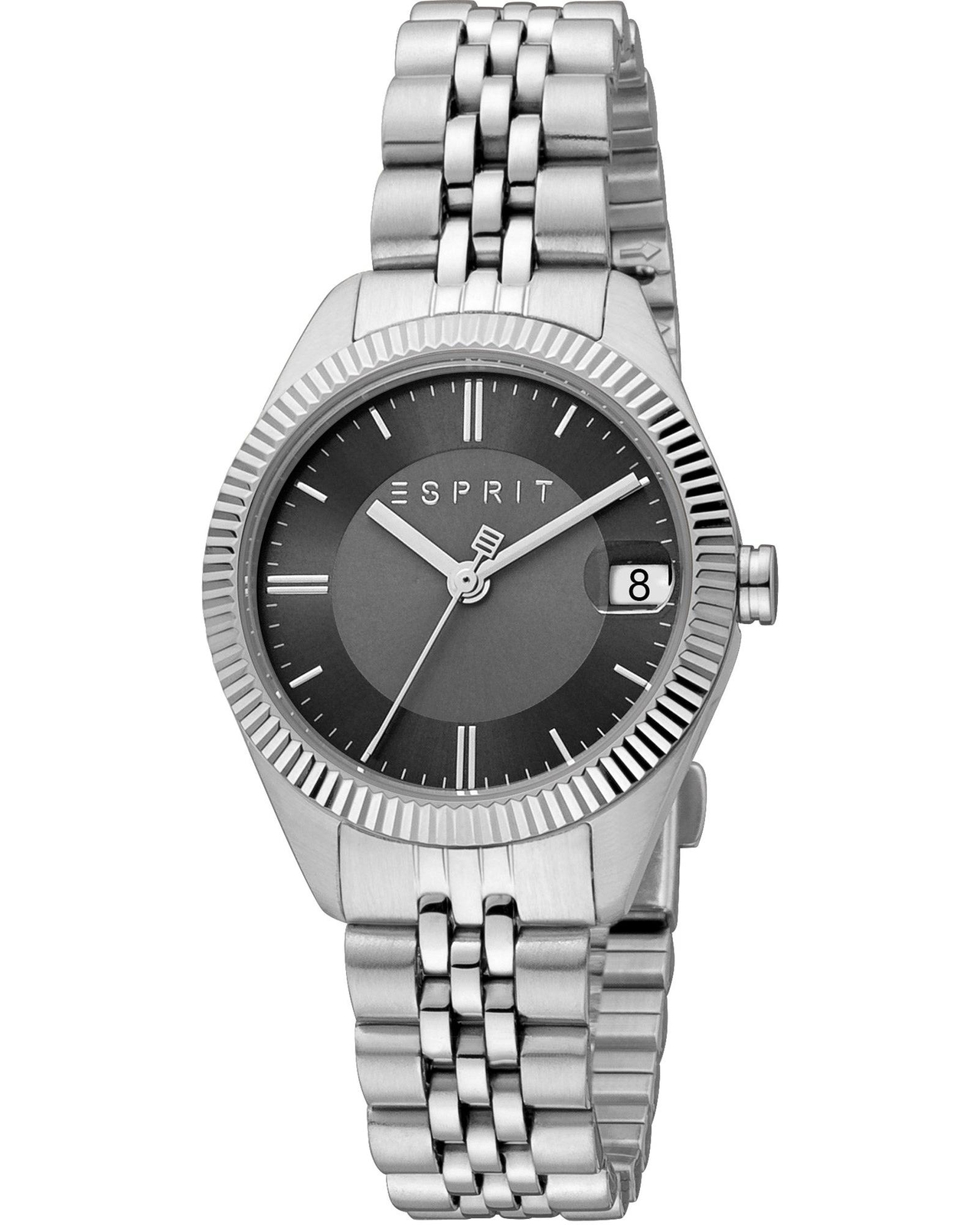 Esprit Stainless Steel Analog Quartz Watch with Date Indicator ...