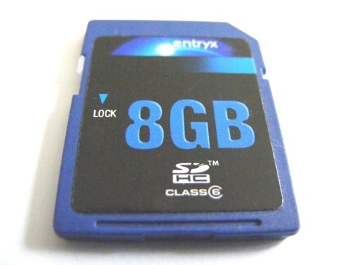 8GB SDHC Card Class 6 ( 8 GB SDHC Karte ) ENTRYX gebraucht | eBay.de
