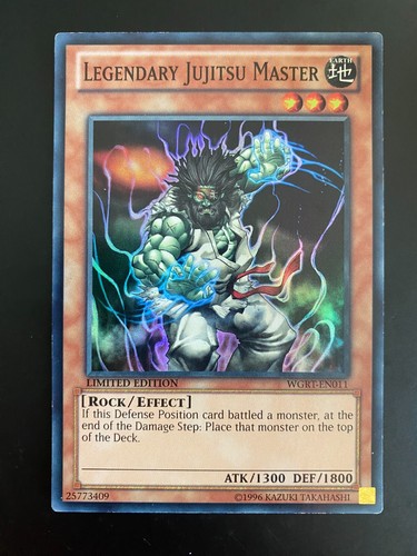 Yugioh Legendary Jujitsu Master WGRT-EN011 Super Rare Limited Edition ...