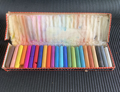 Vintage 1930’s Chalk Crayons Brilliant Alphacolor Weber Costello Co ...