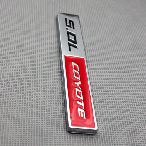 Chrome Metal 5.0L Coyote V8 Engine Badge Emblem Logo Car Trunk GT ...