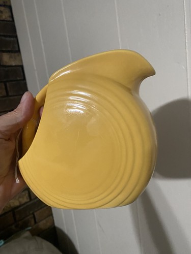 Vintage Fiesta Fiestaware Disc Juice Pitcher Yellow 6” Tall #360 | eBay