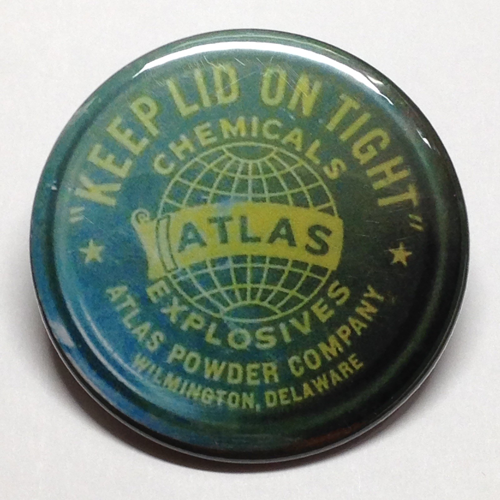 Atlas Powder Company Wilmington Delaware Advertising Pocket Mirror ...
