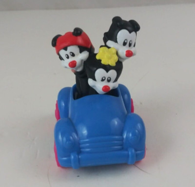 1998 Warner Bro Animaniacs Yakko Wacko Dot Free Wheel Racer Hardees Toy ...