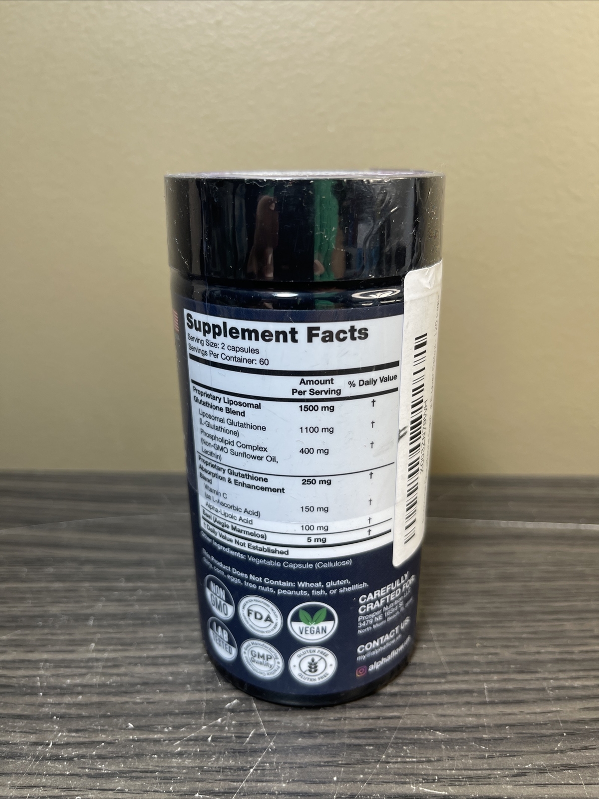 NEW Alpha Flow Liposomal Glutathione Supplement 1750mg Liver (120 ...