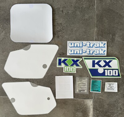 kawasaki 1988 KX100 Full Decal Set / Sticker Kit / Including ...