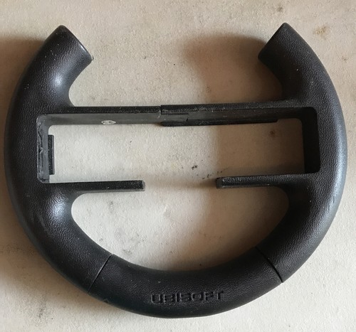 Nintendo Wii Thrustmaster Ubisoft Steering Wheel Controller Black | eBay