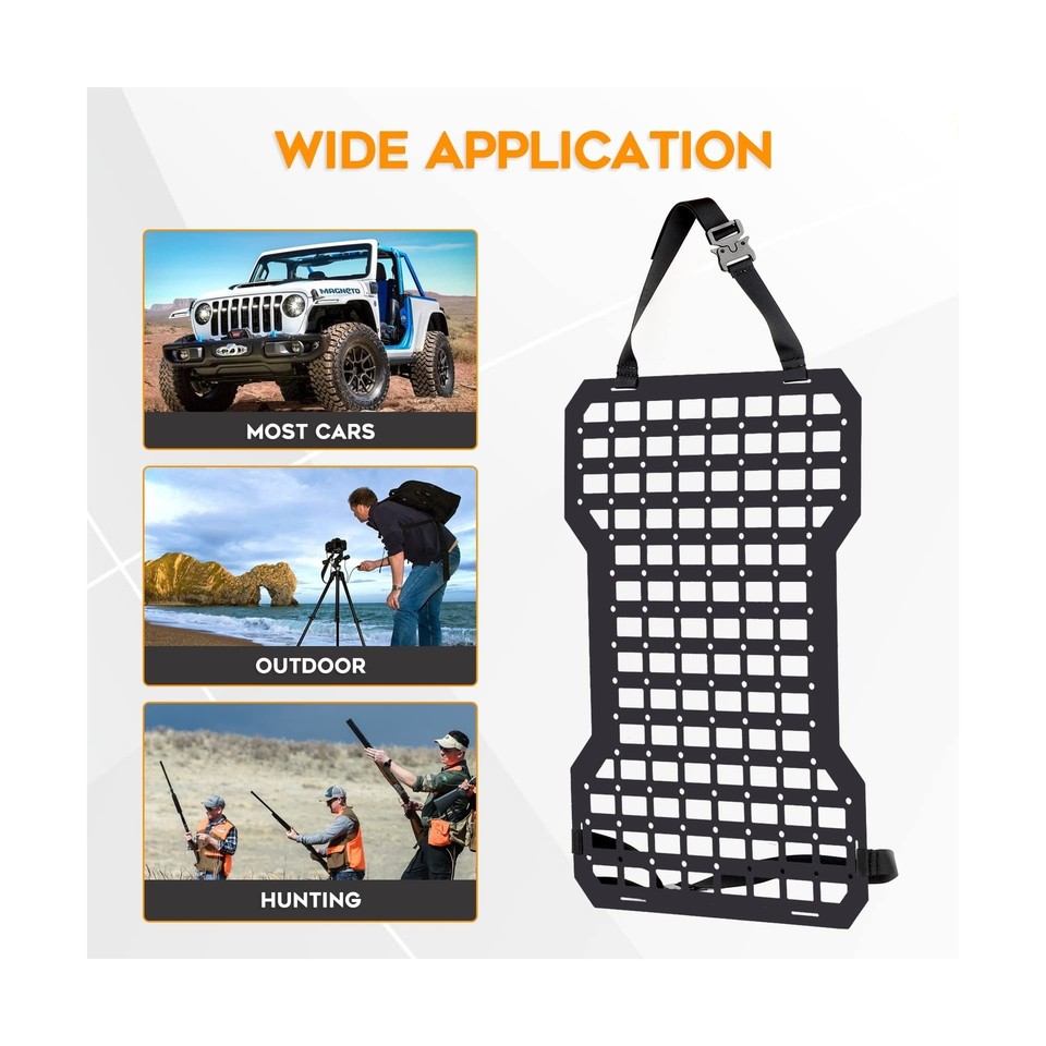 Molle Seat Back Organizer Molle Panel Gun Holder Gun Rack For Vehicles ...
