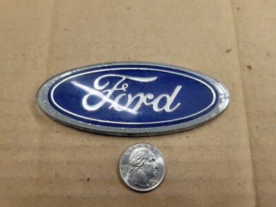 Ford OEM Blue & Chrome Oval 4.125" Emblem Badge Logo Nameplate E1GB ...