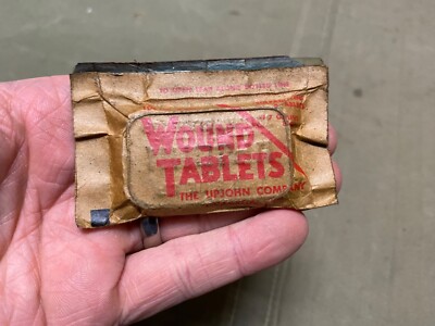 RARE ORIGINAL WWII US ARMY FIRST AID CARLISLE WOUND TABLETS SULFA ...