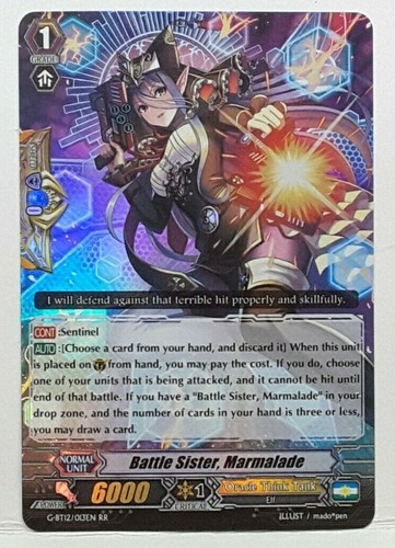 Cardfight Vanguard Bataille Sister, Marmelade G-BT12/013EN RR Oracle ...