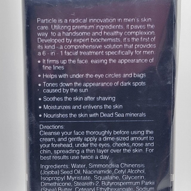 Particle Aesthetic Science for Men Face Cream Men's Formula Daily Care ...