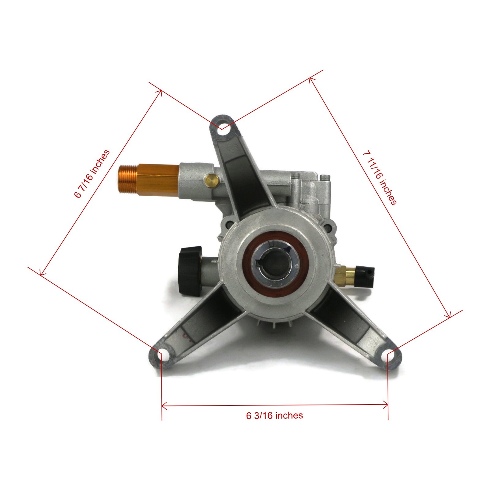 (2-Pack) 7/8" Shaft 2800 PSI PRESSURE WASHER PUMP Himore 308653052, PWV ...