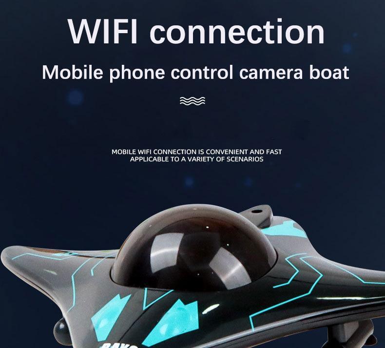 6CH RC Submarine Boat w/ Camera WiFi FPV Underwater Remote Control Toy ...