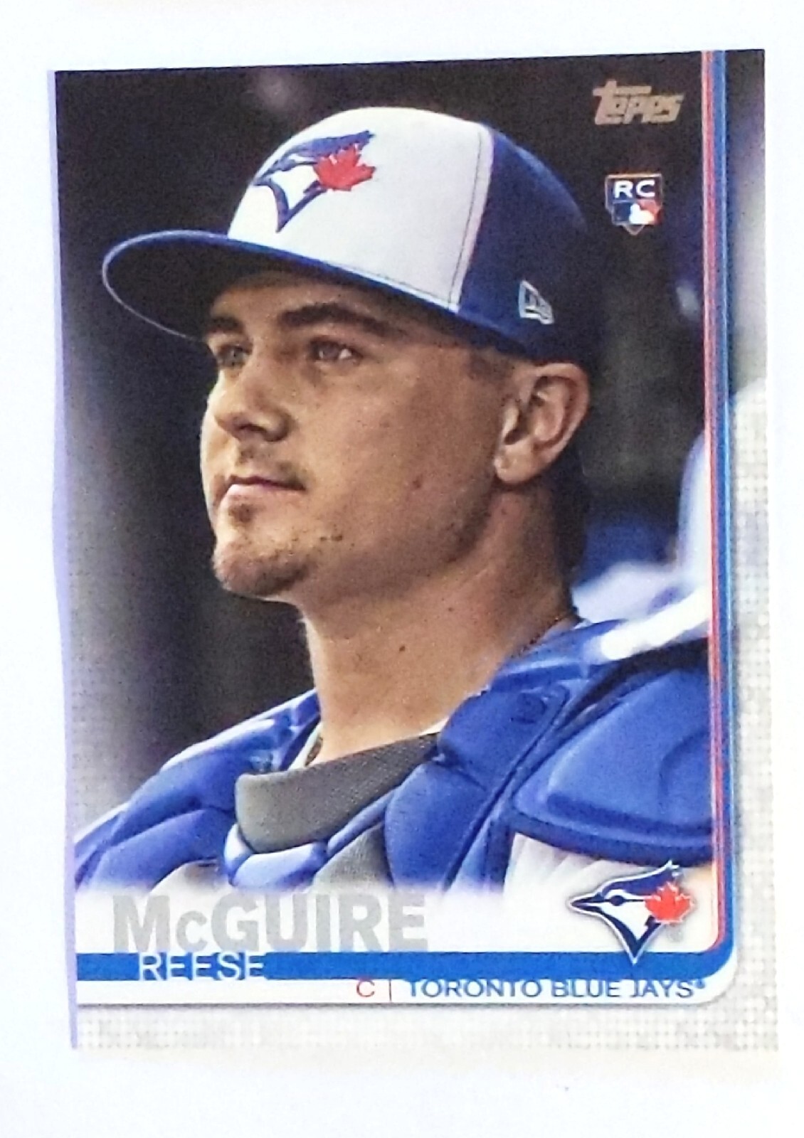 2019 topps series 2 Reese McGuire Rookie photo variation sp #442 Blue ...