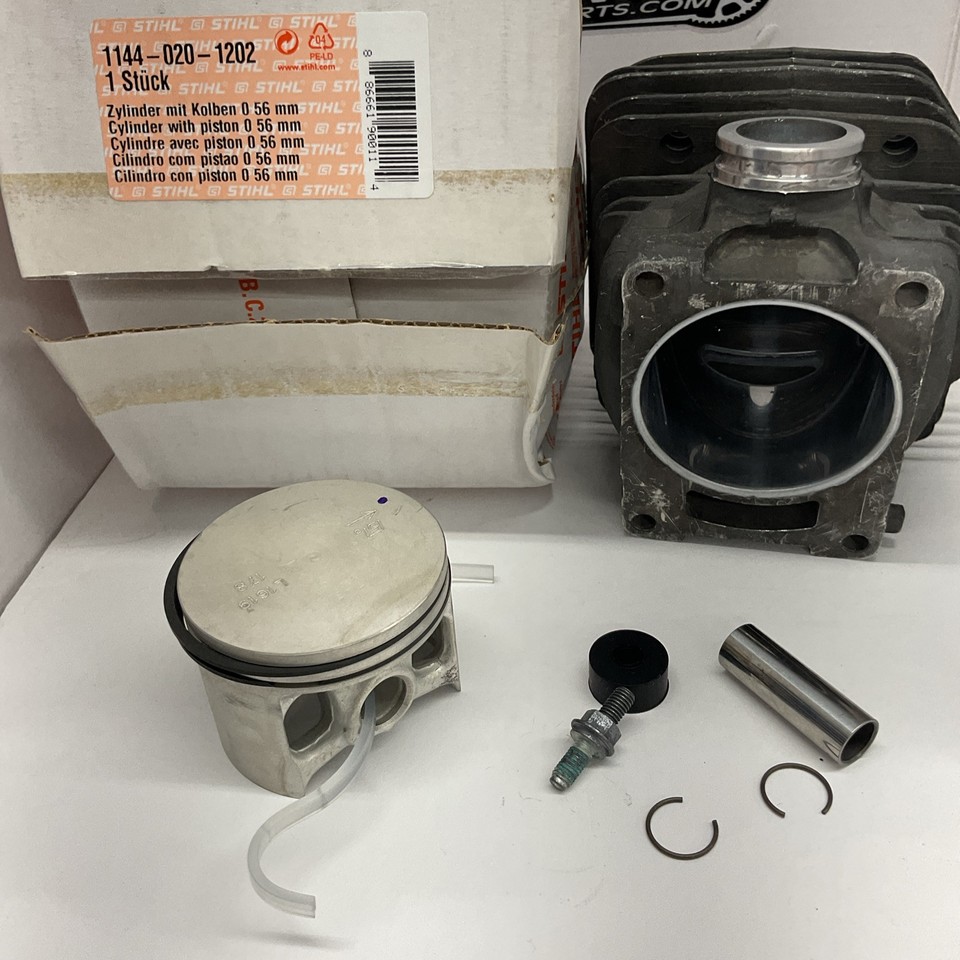 Stihl OEM MS661 Piston & Cylinder Kit 56mm MS 661 Kolben 1144-020-1202 ...