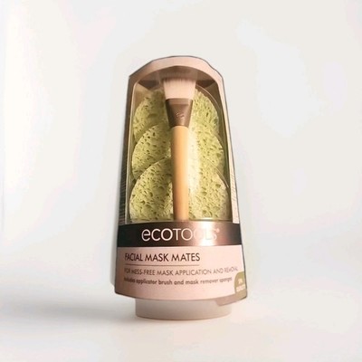 1 ECOTOOLS Facial Mask Mates Remover Sponges + Brush "ET-7439" | eBay