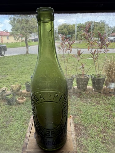 Havana Brewery Habana Cuban Green Beer Bottle Very Scarce One Look! | eBay