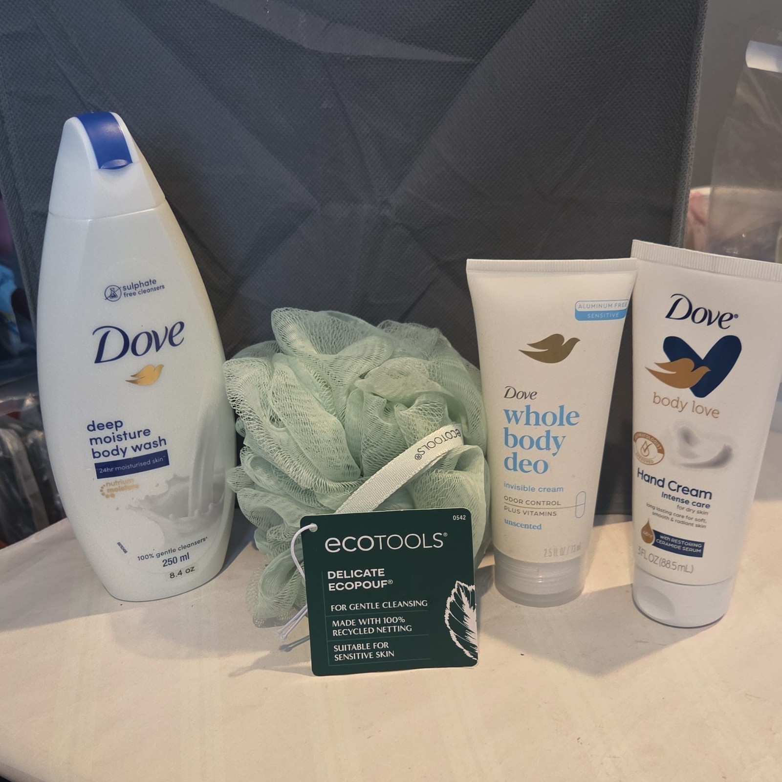 Dove EcoTools Moisturizing Body Wash, Hand Cream, Whole Body Deo, Bath ...