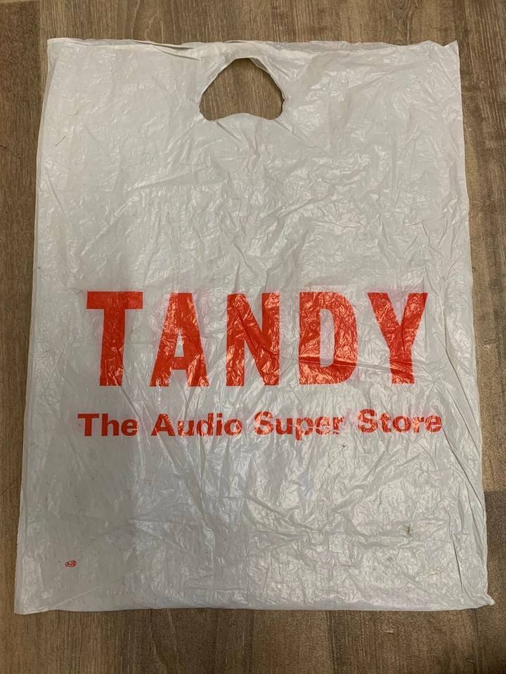 Vintage Tandy Carrier Bag ~ 46cm x 35cm | eBay UK