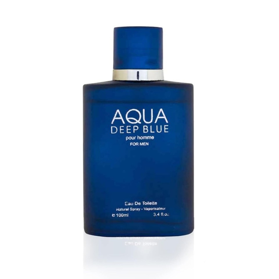 Aqua Deep Blue Eau de Toilette Spray 3.4 OZ New Men's Cologne | eBay