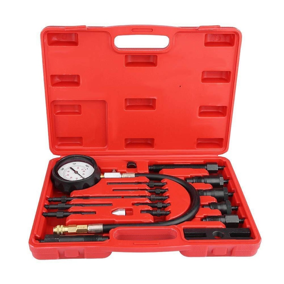 Diesel Engine Compression Tester Injector Glowplug Fuel Cylinder ...