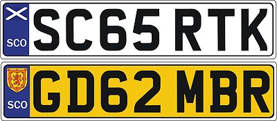 One, New Style Acrylic, Custom European Scotland, Scottish, License ...