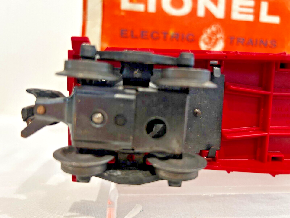 LIONEL 6414 #3 EVANS AUTO-LOADER CAR 4-AUTO'S VAR.-A~BLT-1956-66 ORIG ...