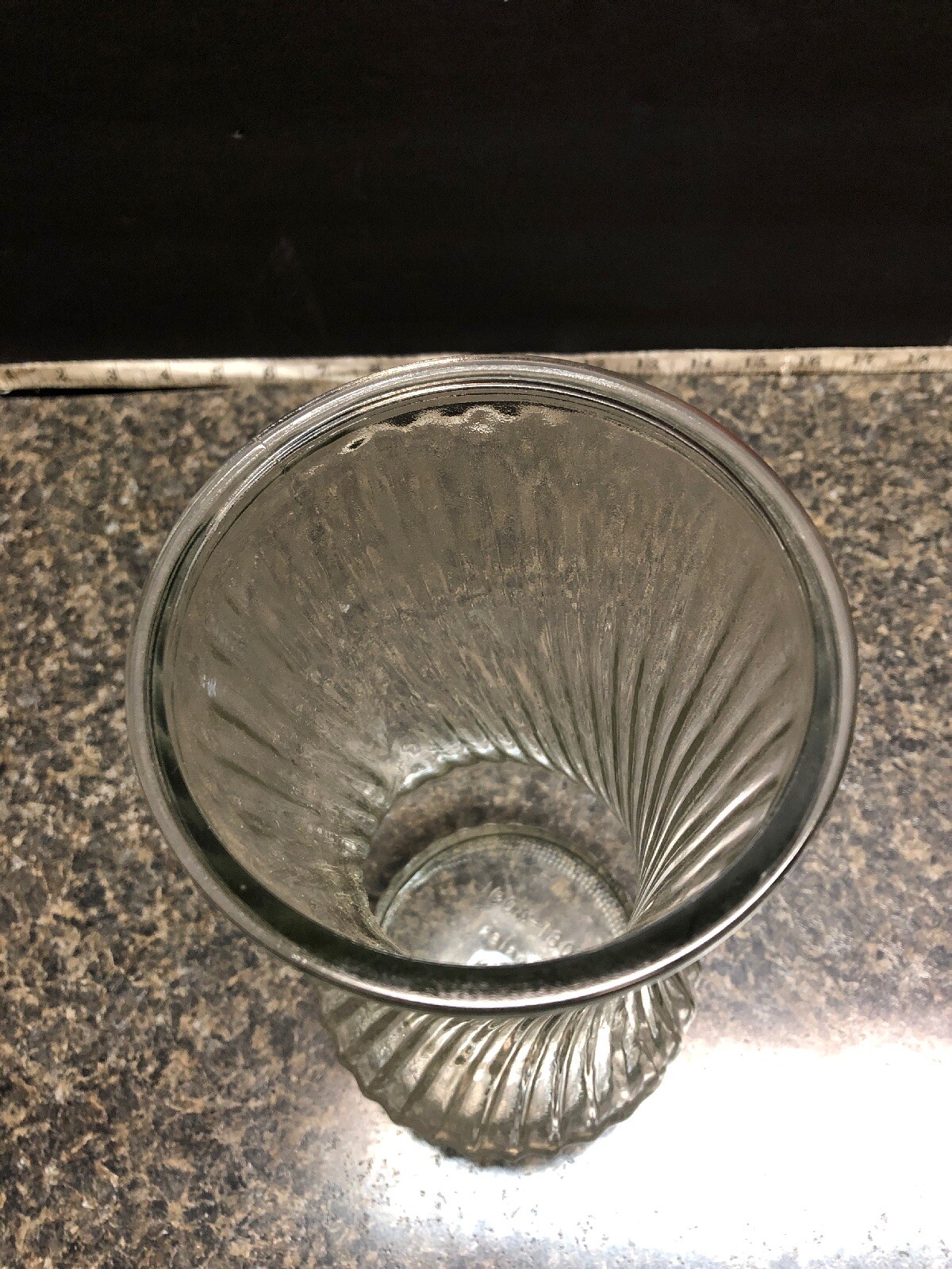 Beautiful Vintage Hoosier Glass Vase - Swirl Ribbed Pattern - 4081-4091 ...