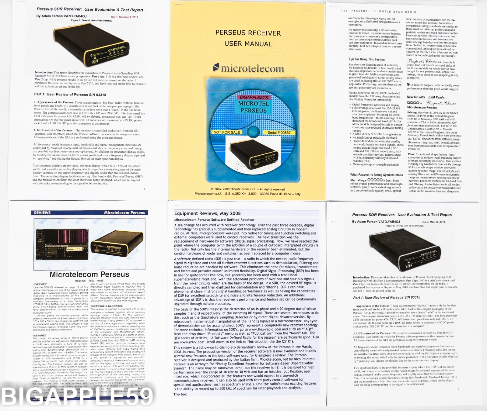 MICROTEL PERSEUS SDR SHORTWAVE AM CW SSB RECEIVER -RECORD UP TO 1600 ...