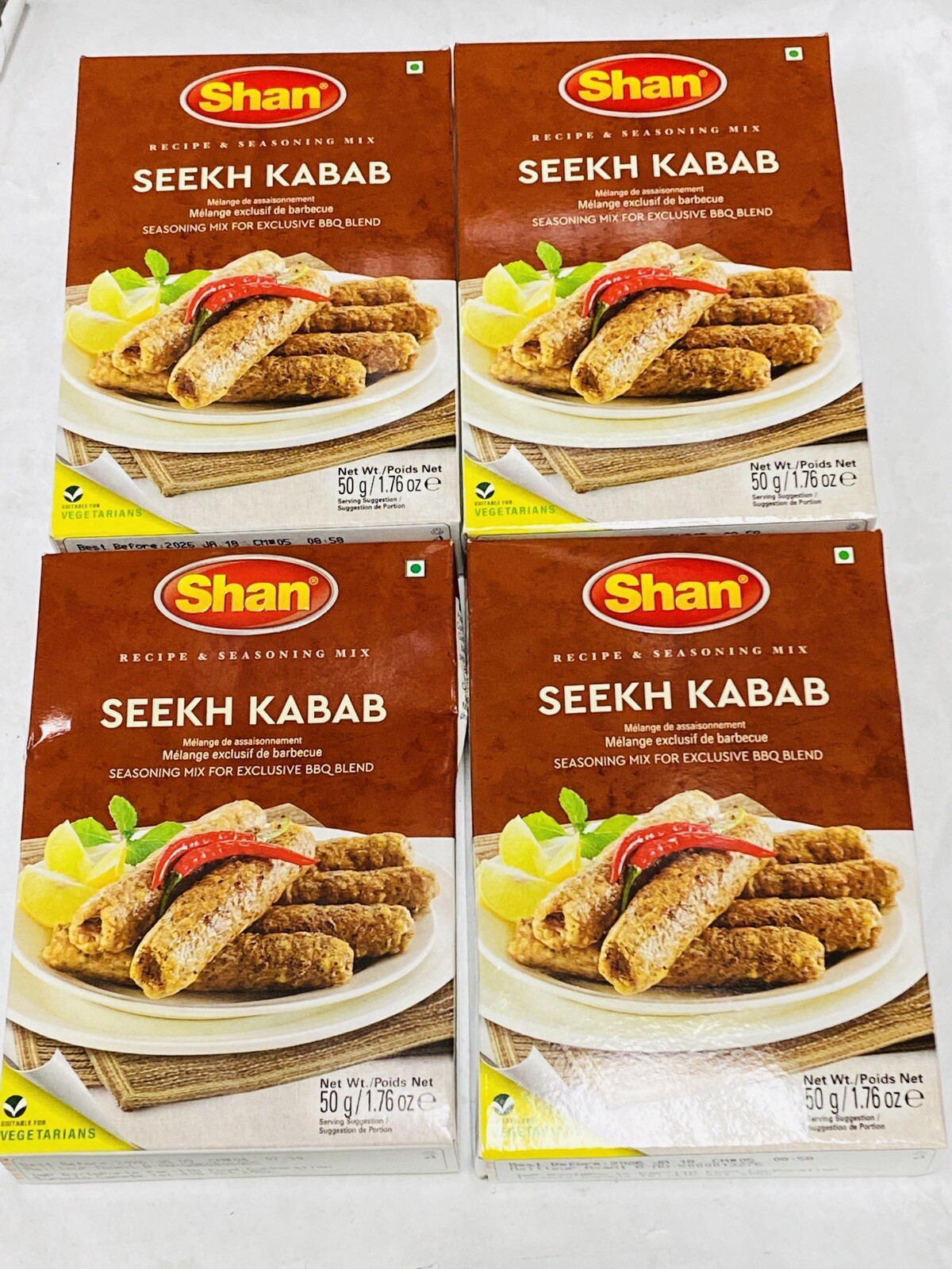 Shan Spice Mix Seekh Kabab Masala (50gm) Each 4 Packets | eBay