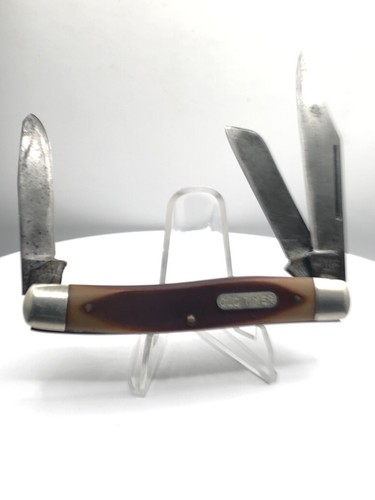 Vintage Schrade Old Timer 80T NY USA 3 Blade Folding Knife | eBay