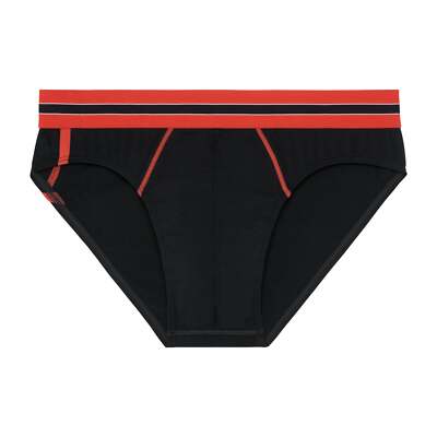 HOM Run Sports Contrast Micro Brief, Black/red | eBay UK