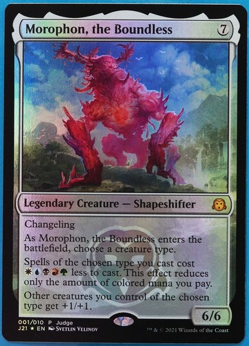 Morophon, the Boundless (Judge Promo) FOIL NM MTG MAGIC CARD (474419 ...