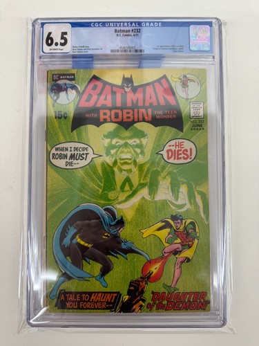 BATMAN #232 CGC 6.5 FN+ / 1ST APPEARANCE RA'S AL GHUL | eBay