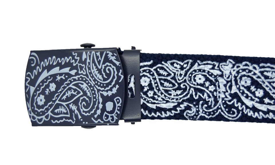 Fashion Bandanas Canvas Military Web Belt & Buckles 60 inches 5 Color ...