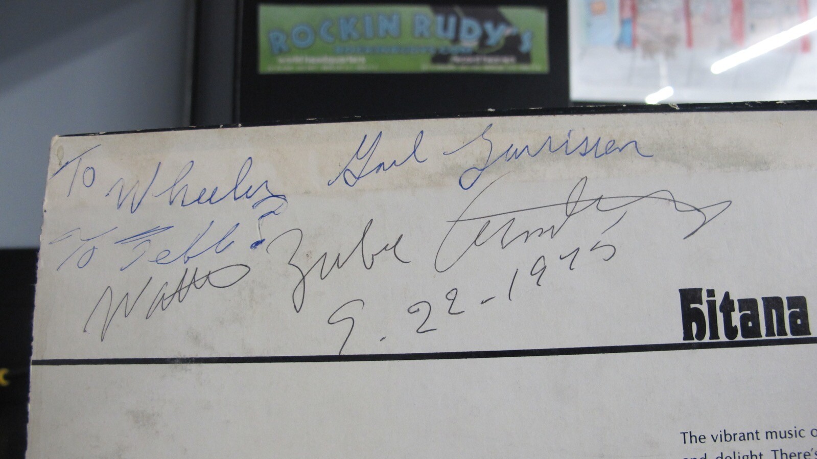 WALTER ZUBER ARMSTRONG, KITANA - AUTOGRAPHED LP WA 1002 FREE JAZZ | eBay