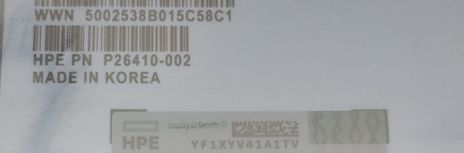 HP HPE 3par StoreServ 8000 1.92tb 12g SAS SFF SSD K2P89B for sale ...