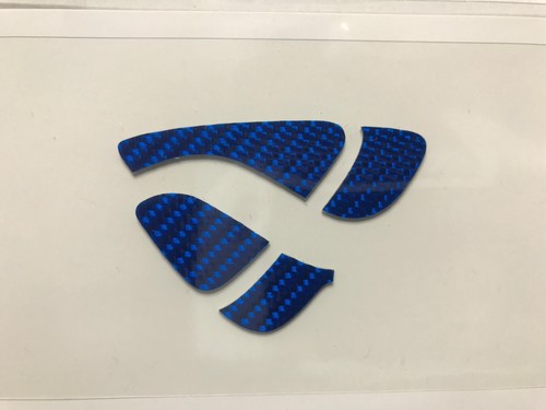 BLUE CARBON FIBER STICKER DECAL FOR OEM Efini REAR EMBLEM MAZDA RX7 RX ...