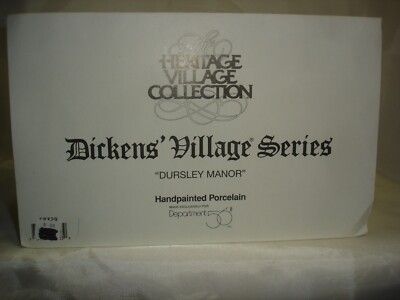 DEPT 56 "DURSLEY MANOR" LIGHTED | eBay