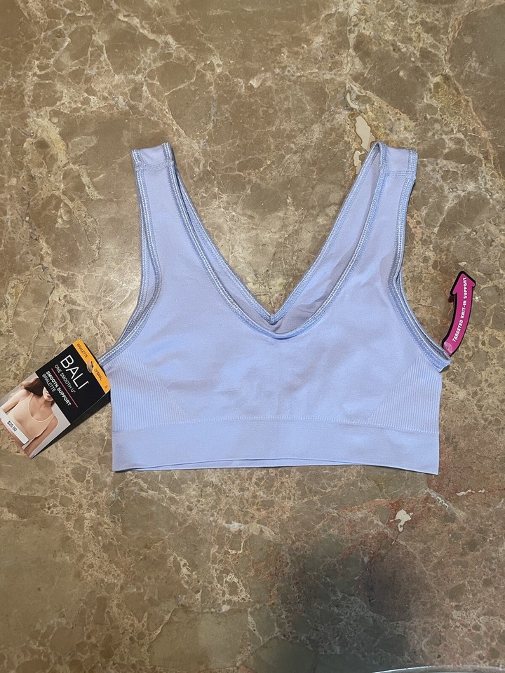 NWT BALI One Smooth U Support Bralette Wireless Lavender Moon Bra ...