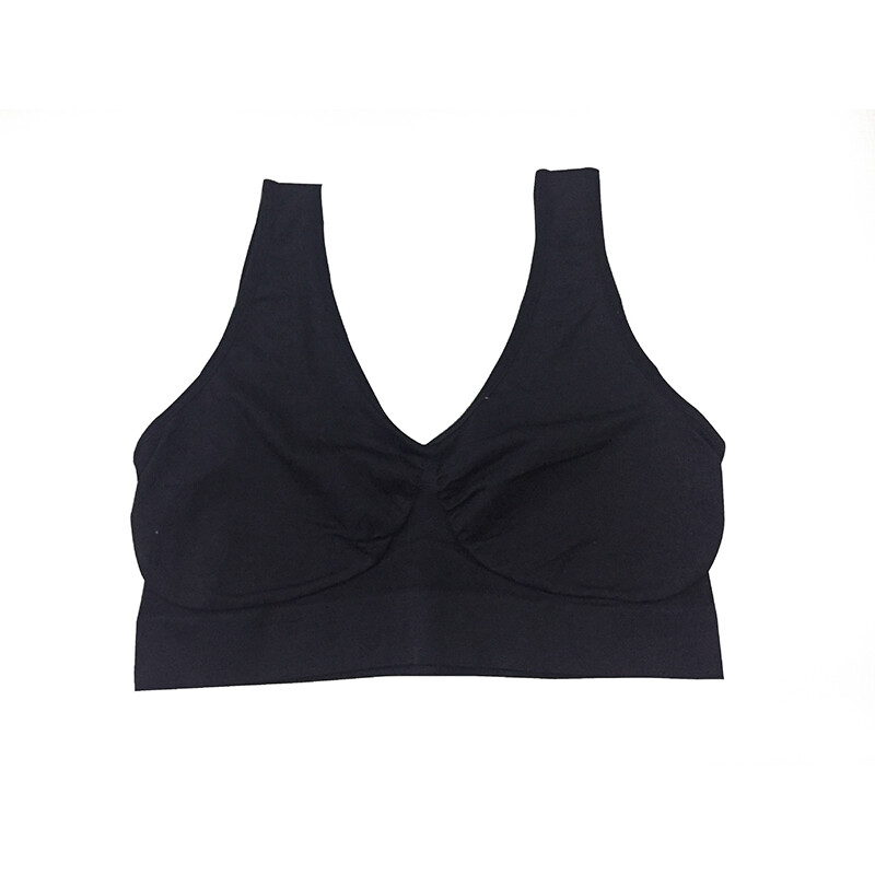 Womens Seamless Sports Bras Vest Crop Tank Top Comfort Unpadded ...