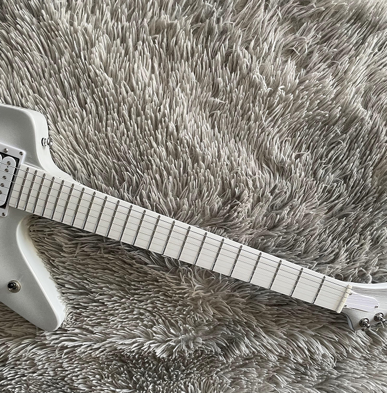 Explore Snowflake Electric Guitar White H-H Chrome Hardware Fast ...