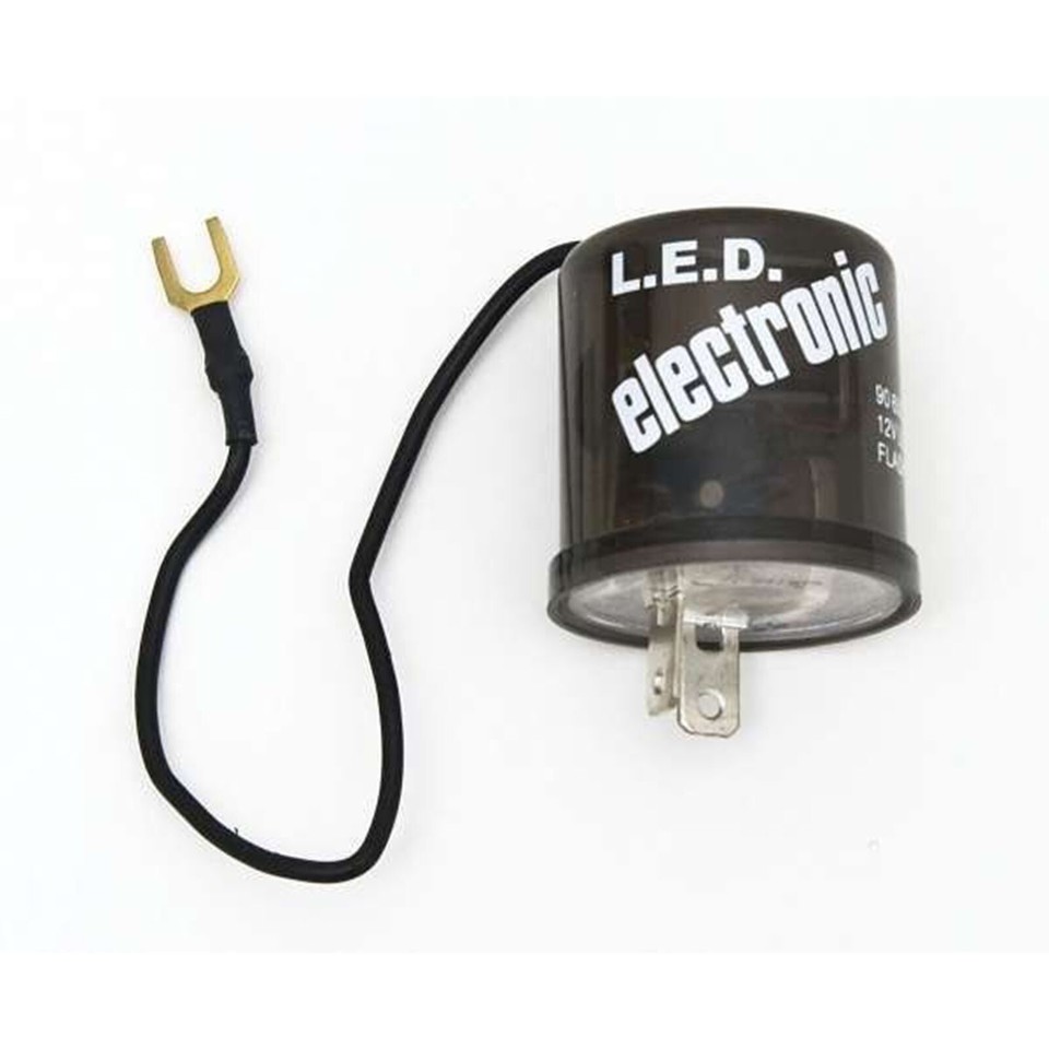 2 Pin Prong Terminal Relay Electronic Flasher 12V LED Turn Signal Light ...