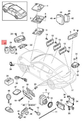 Genuine PORSCHE 718 911 991 Boxster Cover Panel Rear Black ...