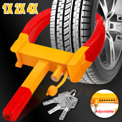 1/2/4X Wheel Lock Anti Theft Wheel Clamp 4 Mobility Scooter Disabled ...