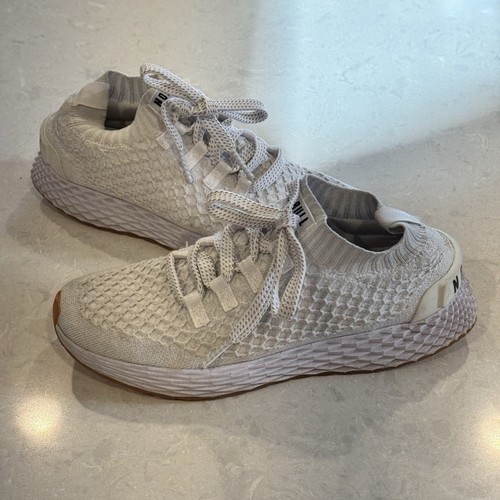 NO BULL Womens White Allday Knit Running Sneaker Training Shoes SZ 8.5 ...