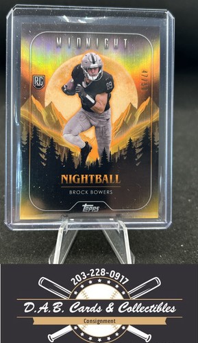 2024 Topps Midnight Brock Bowers Nightball Summer Solstice RC #/50 ...