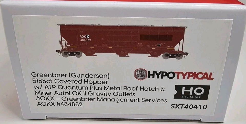 SXT40410 Scaletrains AOKX 5188 3-Bay Covered Hopper | eBay