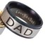 DAD Ring, Stainless Steel Men's Silver Band Ring, Sz 10 Dad Jewelry ...